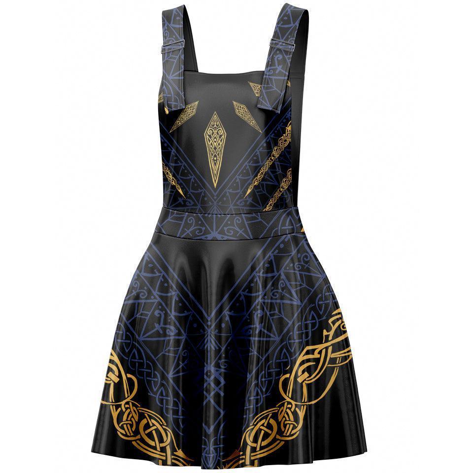 Fenrir's Wrath Pinafore Dress - Blue Edition – Lunafide