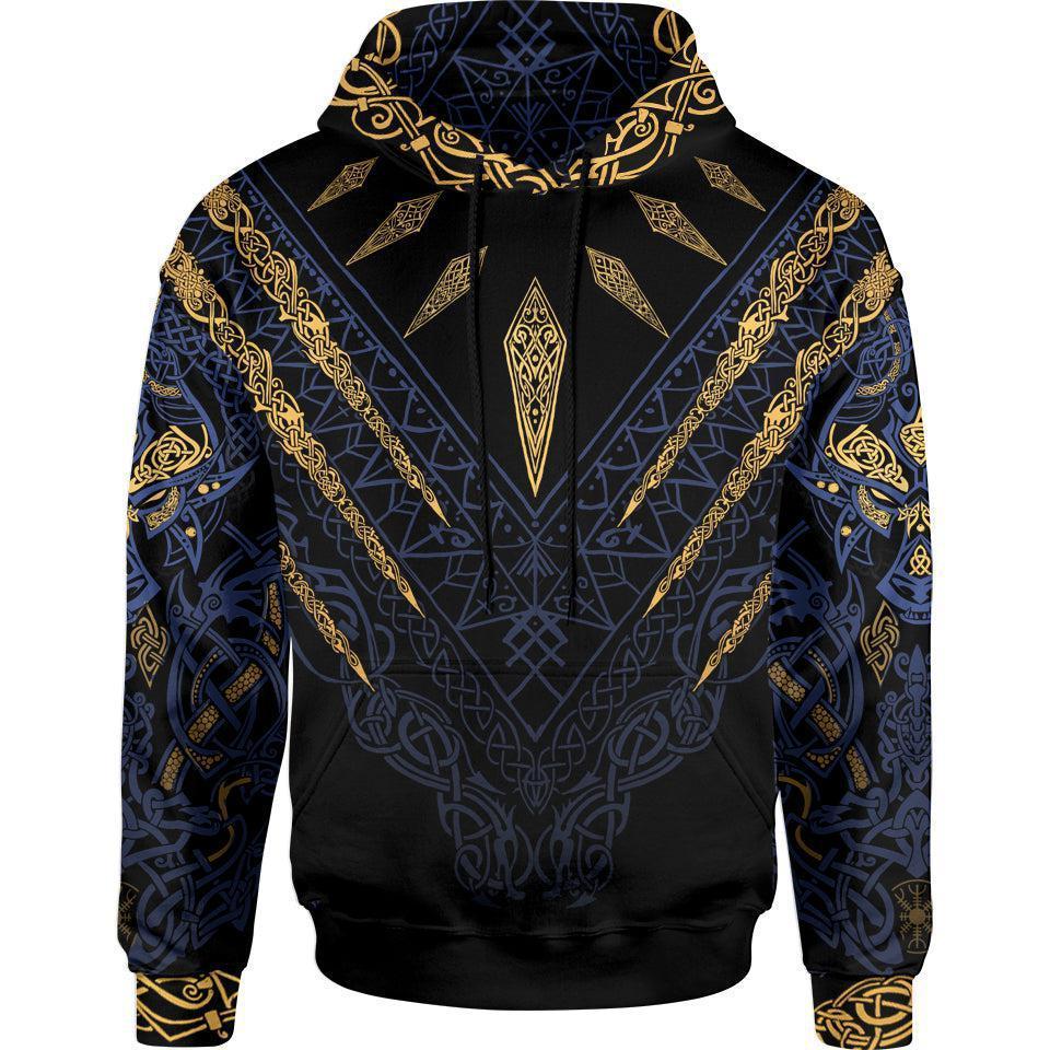 Fenrir's Wrath Pullover Hoodie - Blue Edition – Lunafide