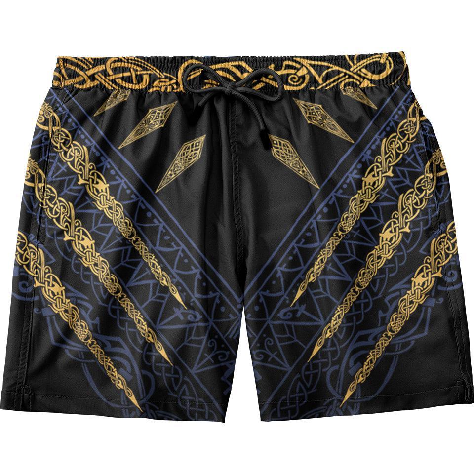 Fenrir's Wrath Swim Trunks - Blue Edition – Lunafide