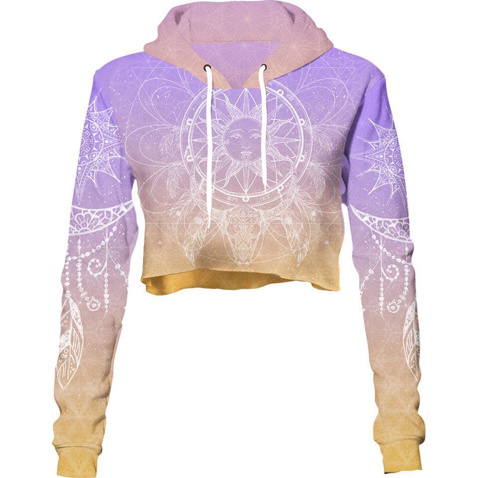 Litha Crop Hoodie – Lunafide