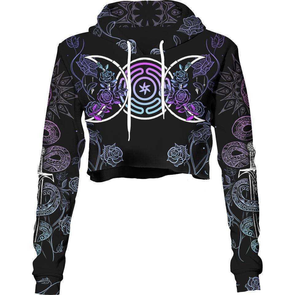 Hecate Crop Hoodie - Limited – Lunafide
