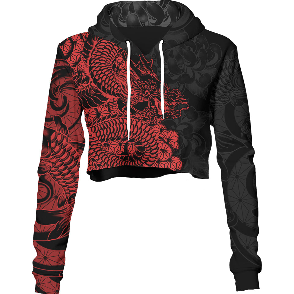 Ryu Crop Hoodie - Aka Edition – Lunafide
