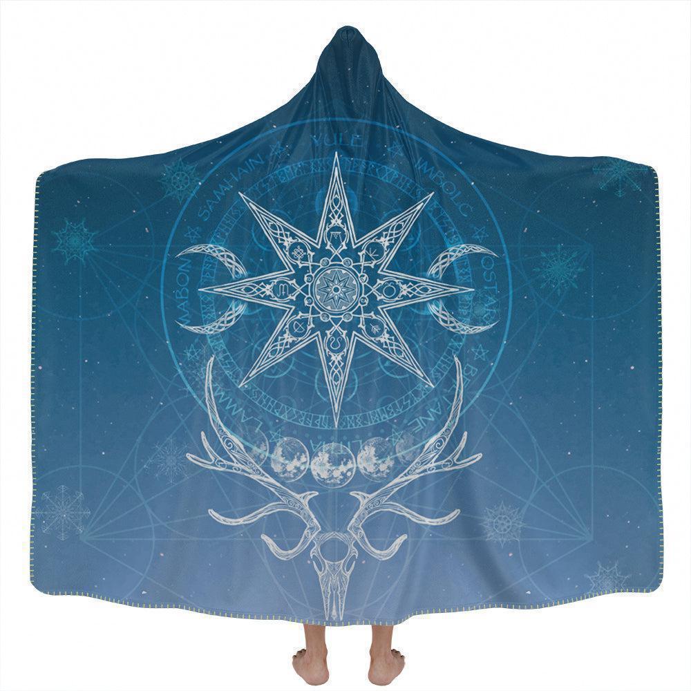 Yule Hooded Blanket - Snow Edition – Lunafide