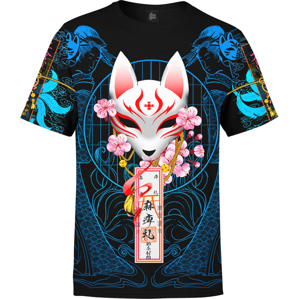 Kitsune Shirt - Blue Edition – Lunafide