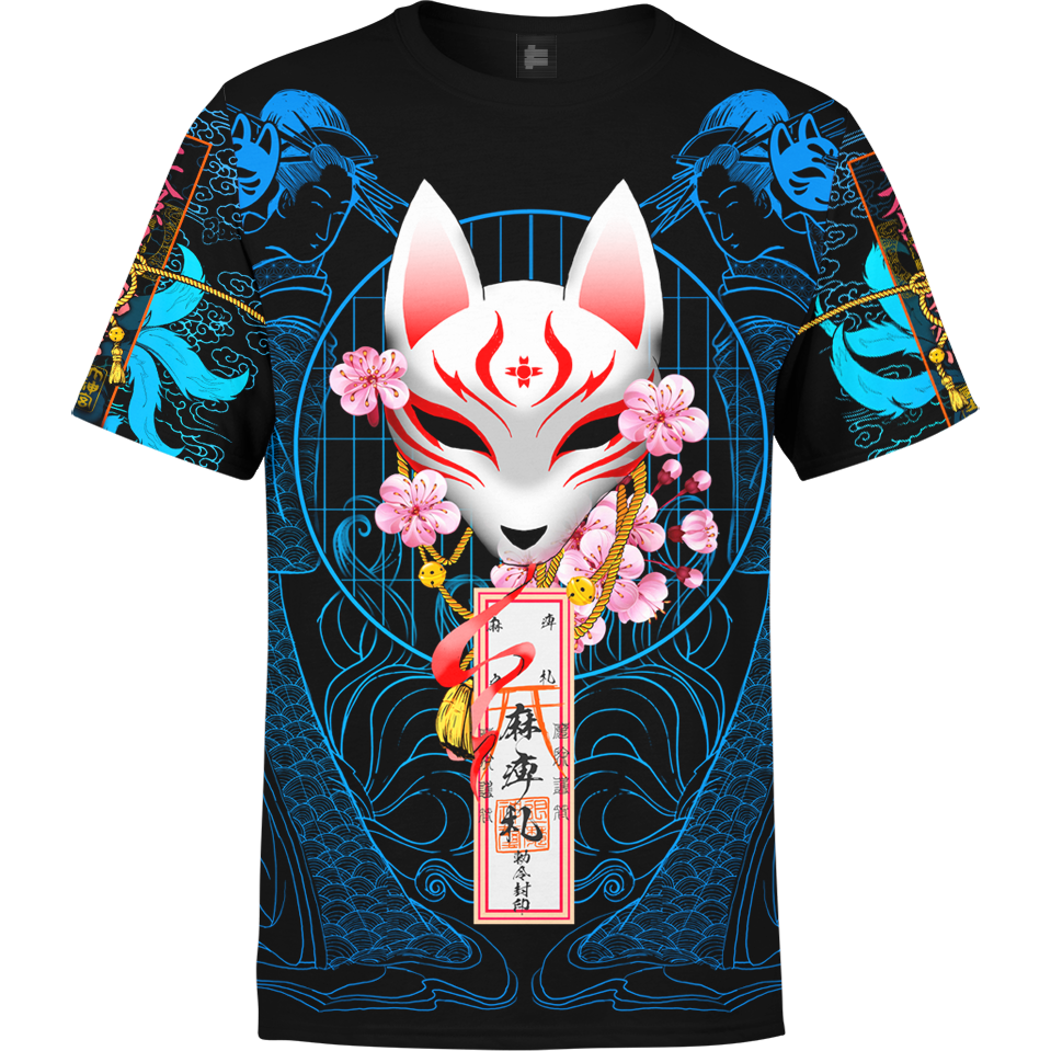Kitsune Shirt - Blue Edition – Lunafide