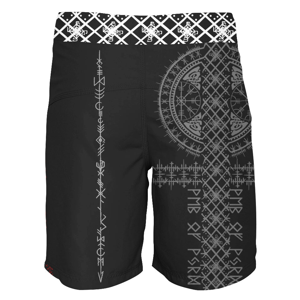 Viking Runes Boardshorts - Black Edition – Lunafide