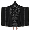 Viking Runes Hooded Blanket - Black Edition – Lunafide
