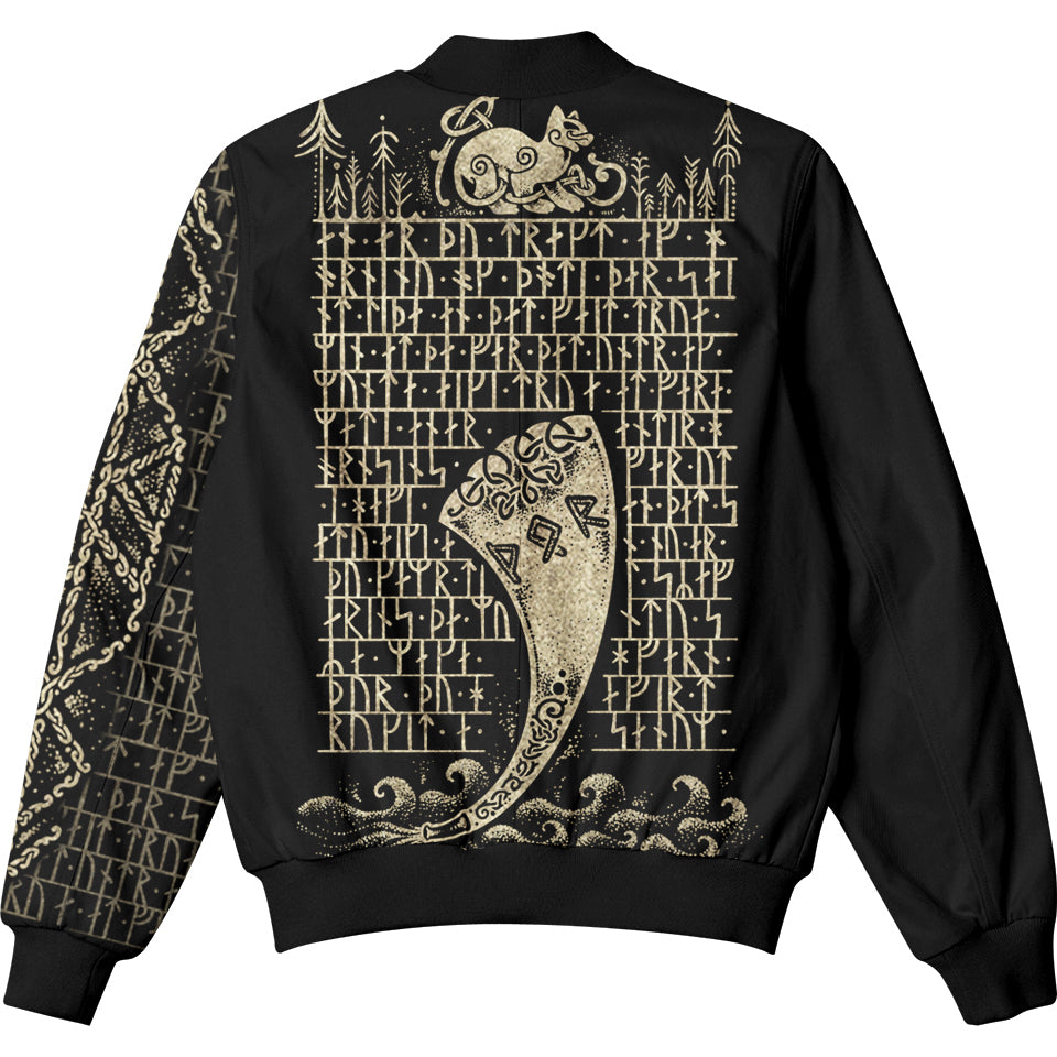 Runes of Thor Bomber Jacket - Stone Edition – Lunafide