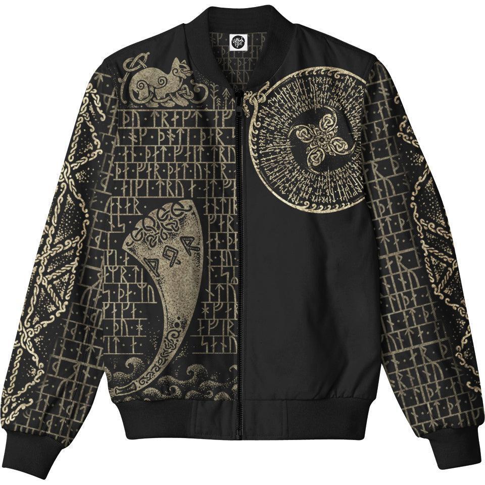 Runes of Thor Bomber Jacket - Stone Edition – Lunafide