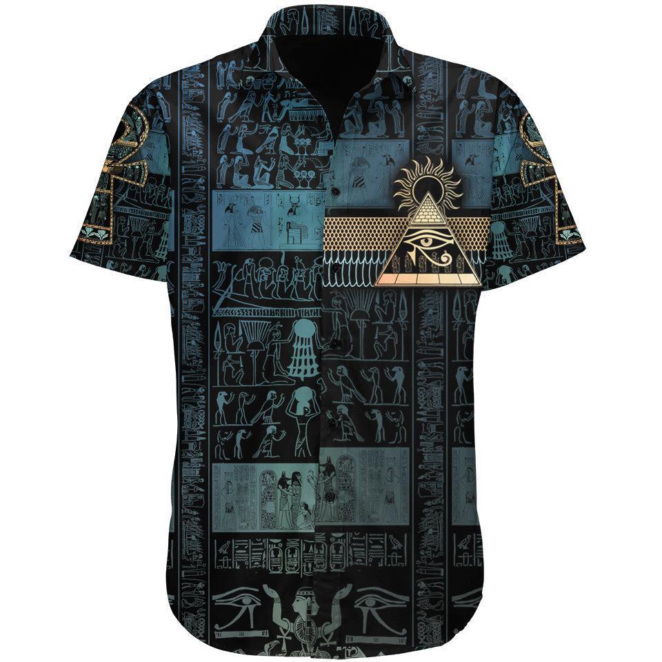 Eye of Ra Button Up Shirt – Lunafide