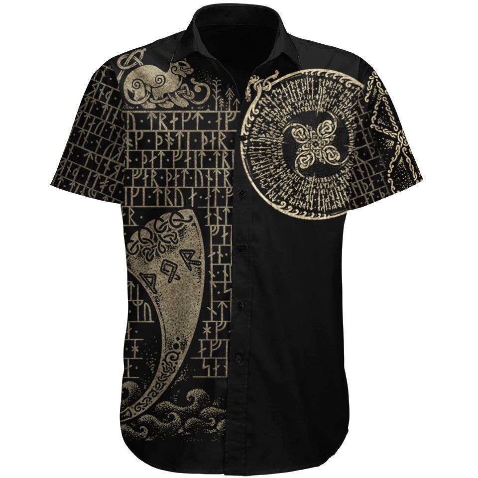 Runes of Thor Button Up Shirt - Stone Edition – Lunafide