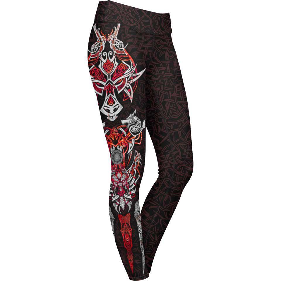Fenrir Leggings - Crimson Edition – Lunafide