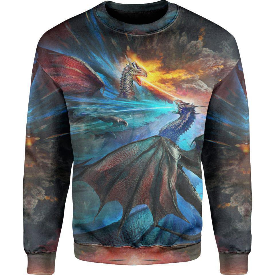 Fire and Ice Dragons Sweater – Lunafide