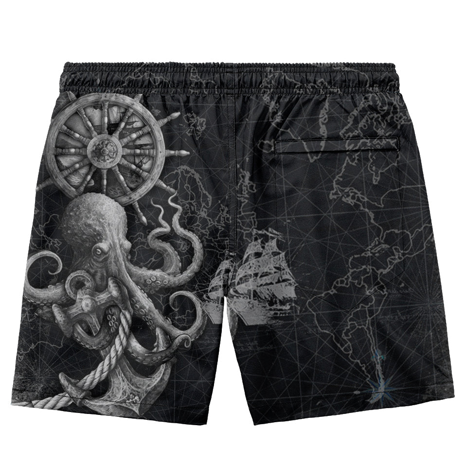 Black Beard Swim Trunks – Lunafide