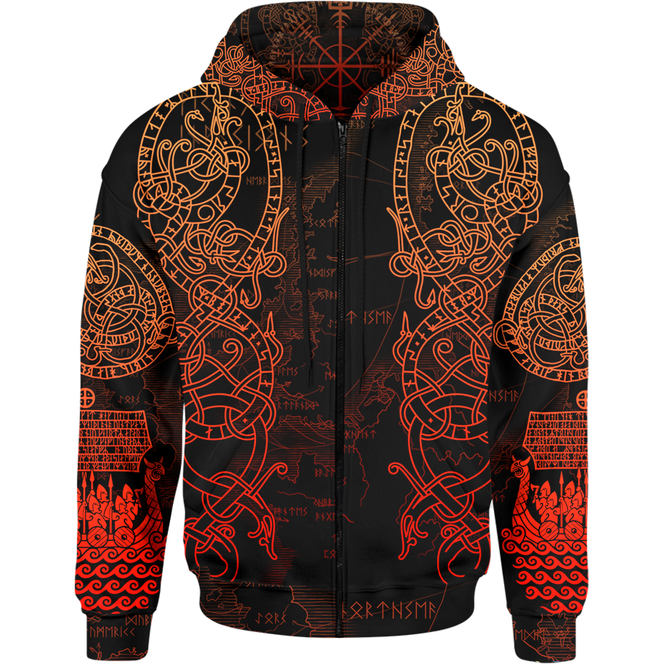 Drakkar Zip Hoodie – Lunafide