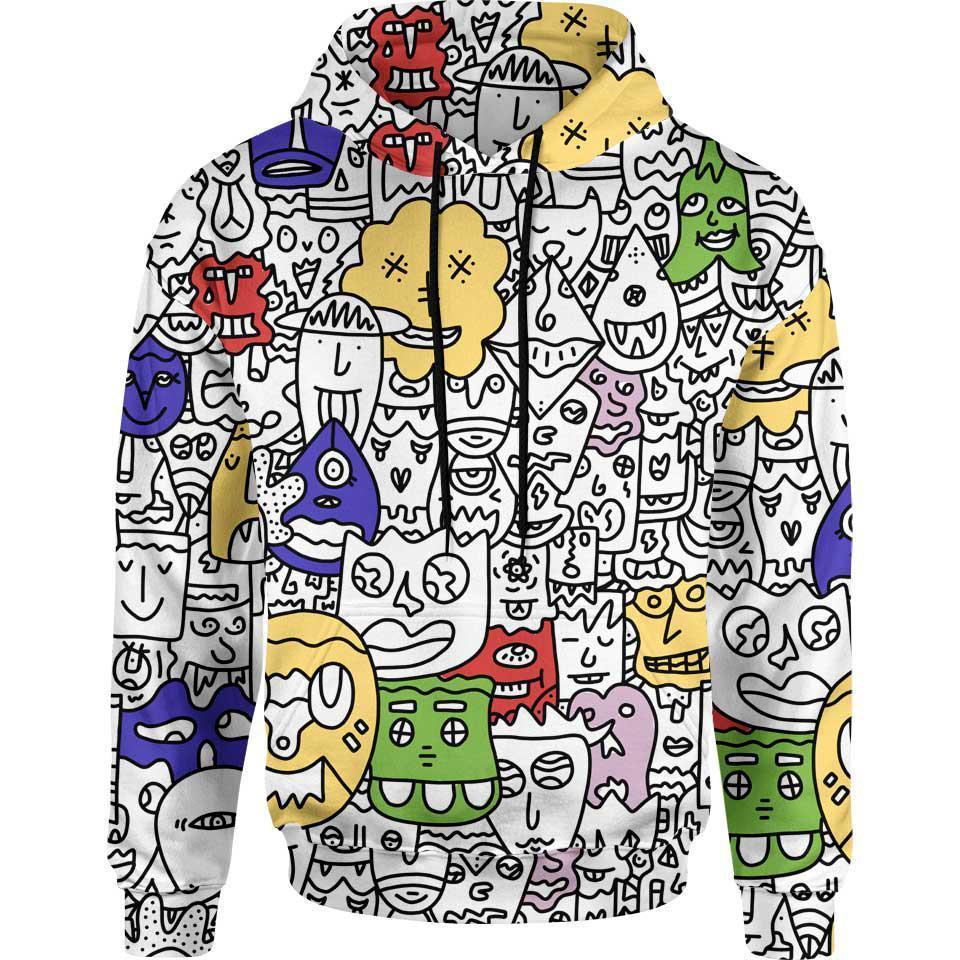 Pretty Done's Doodle Pullover Hoodie – Lunafide