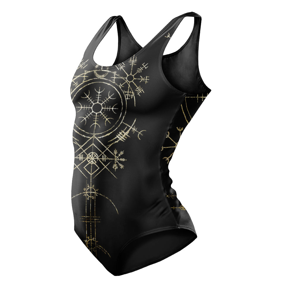 The Stave Swimsuit - Gold – Lunafide