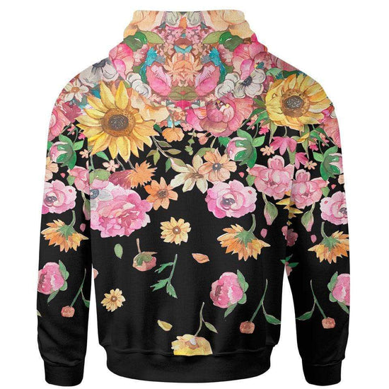 Flower Reign Zip Hoodie – Lunafide