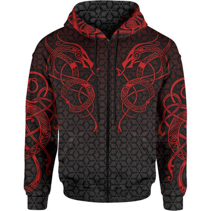 World Serpent Zip Hoodie - Limited – Lunafide